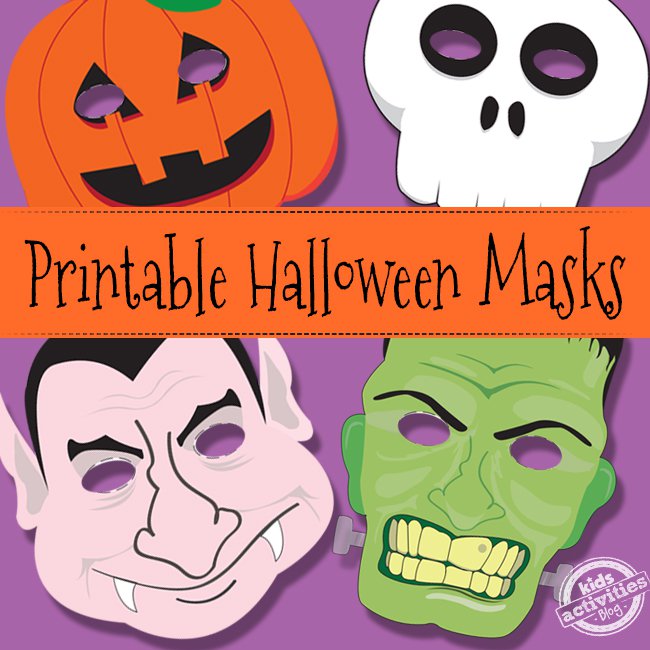 Máscaras de Halloween imprimibles | Más Chicos