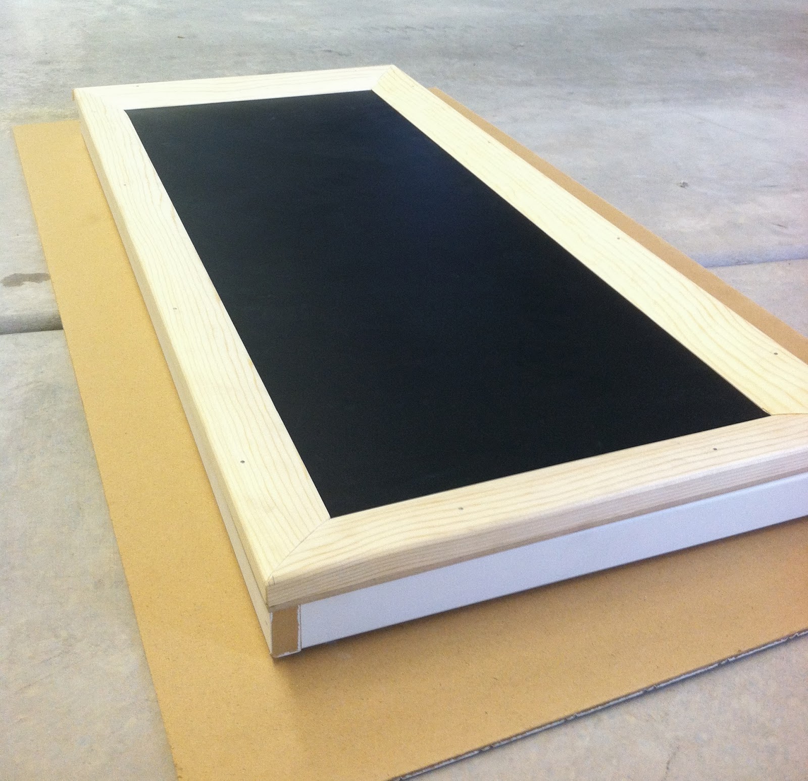 How to make a Chalk Board Menu....(to easily hide your electrical panel!)