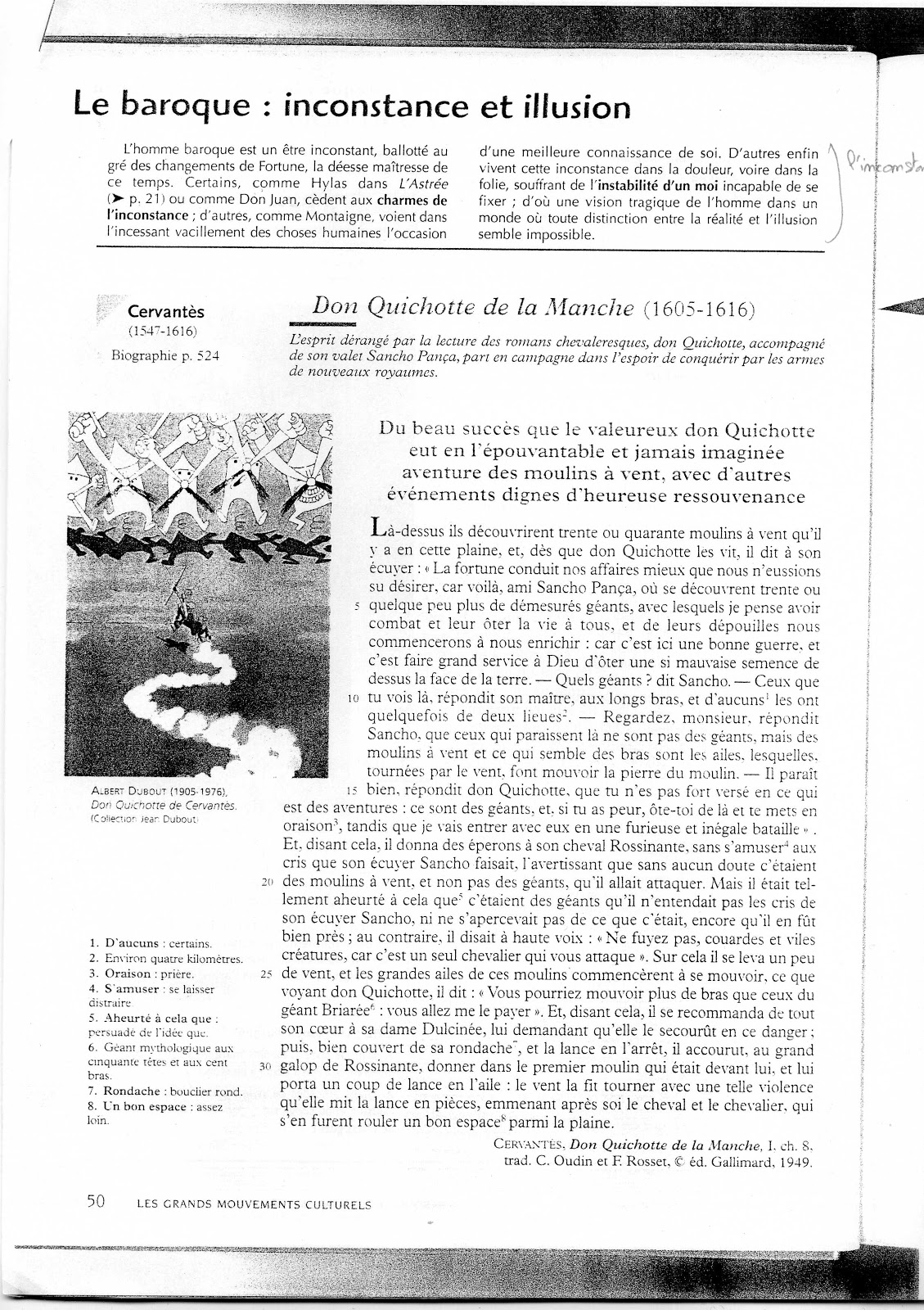 Cours de Français: 1 MG - Chronologie des mouvements et courants ...