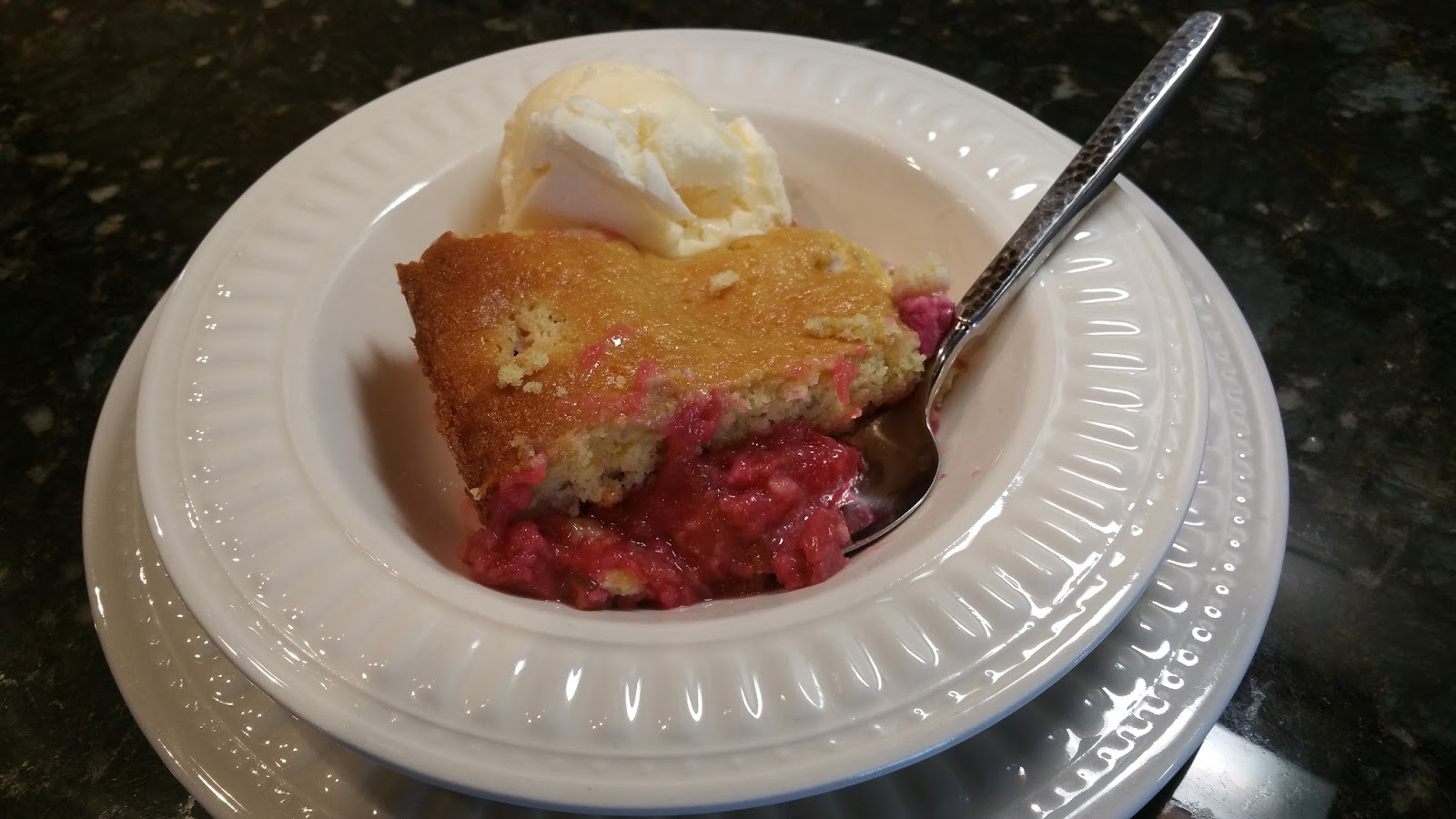 CROWDED KITCHEN: Fresh Rhubarb Cake