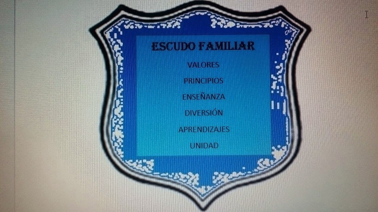 Las Tics como herramienta de aprendizaje: ESCUDO FAMILIAR