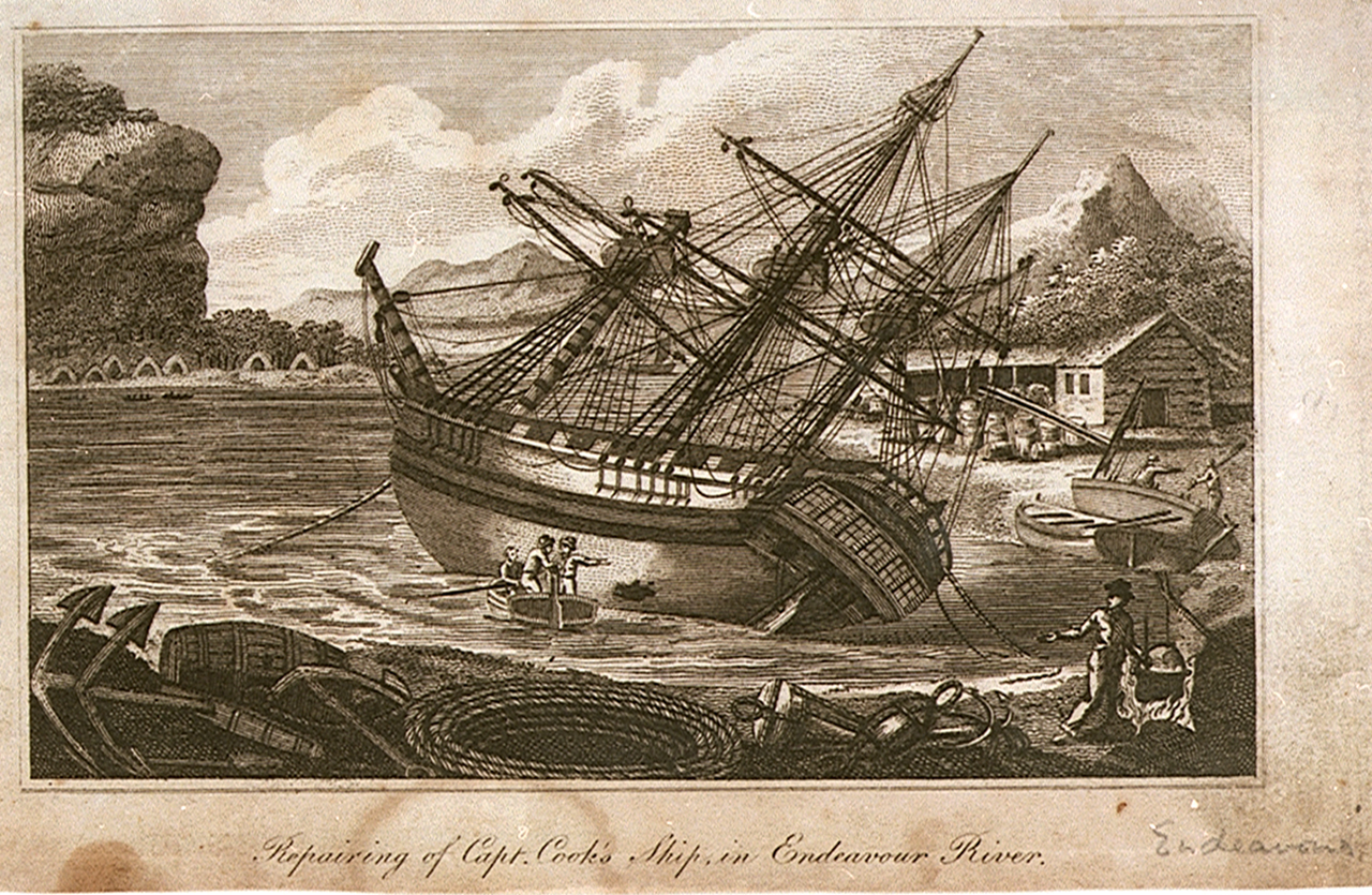 British Tars, 1740-1790: Repairing of Capt Cook's Ship in Endeavour ...