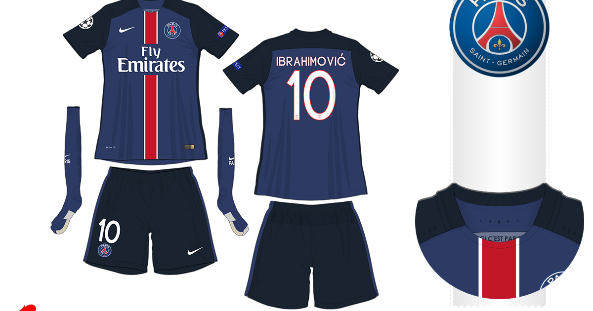 Kit Design, by eroj: 2015-16 PSG Home