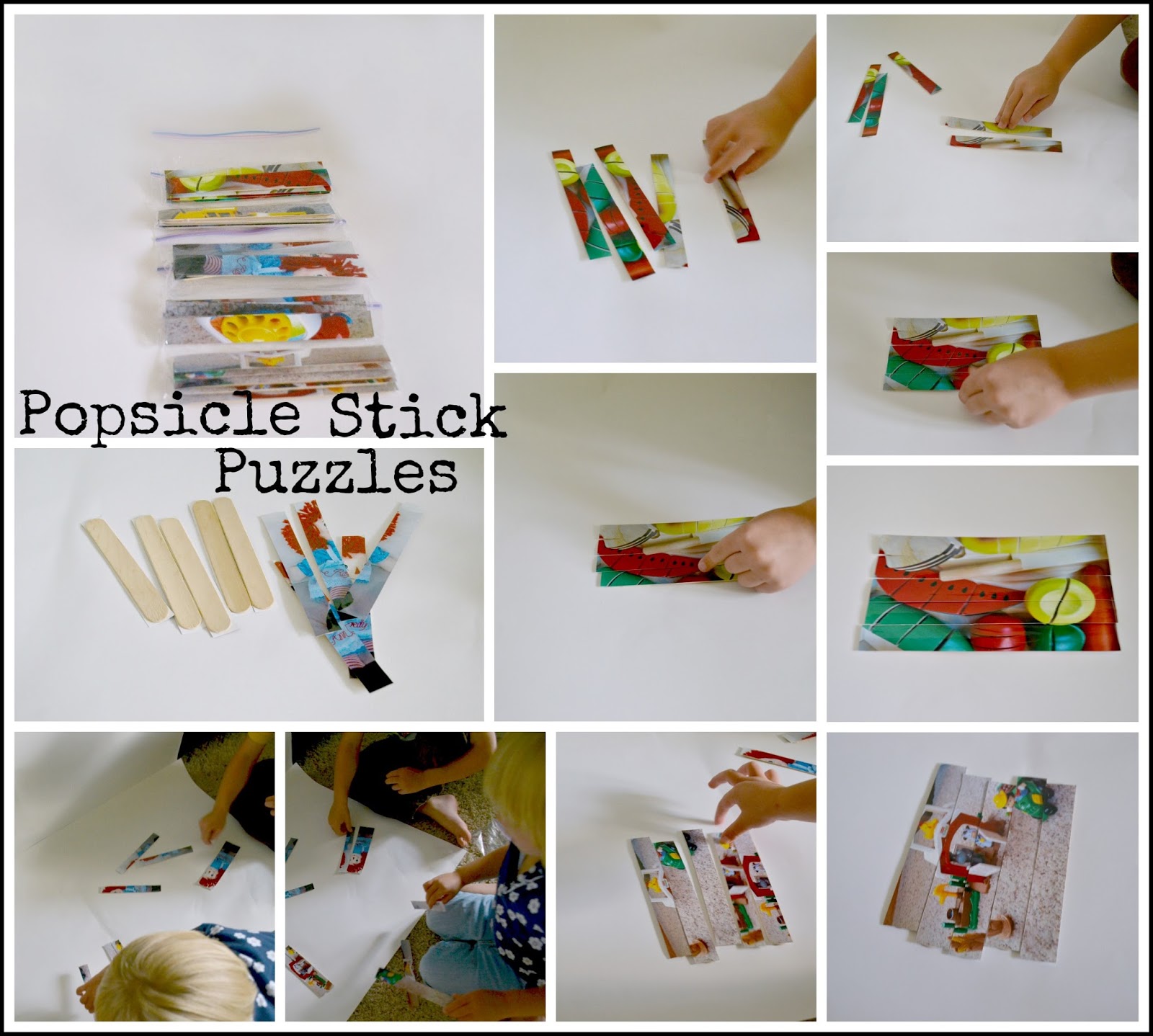 Also made by the organizer. You sew felt popsicle shapes in different ...