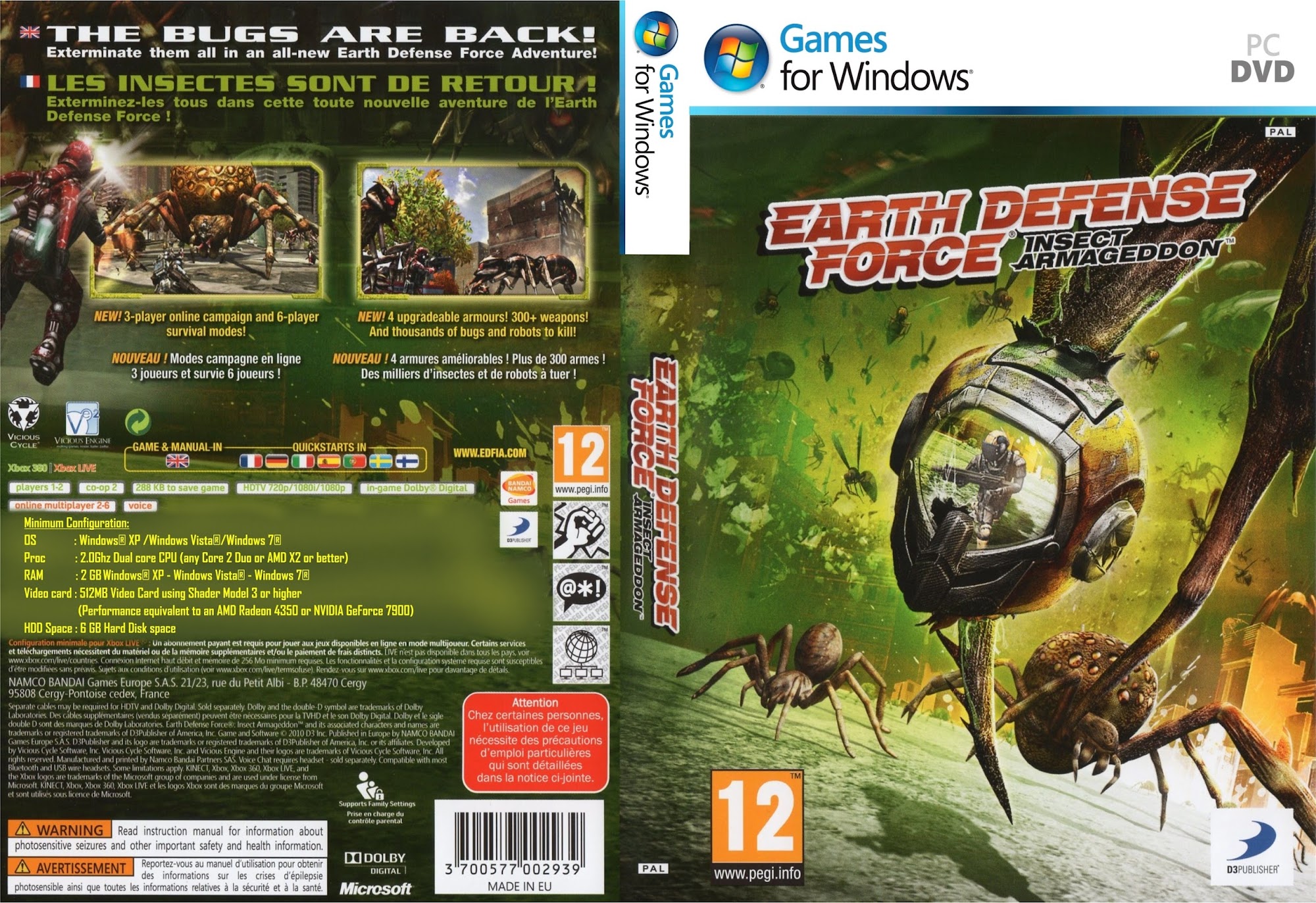 Earth Defense Force Insect Armageddon | Free PC Game Cover