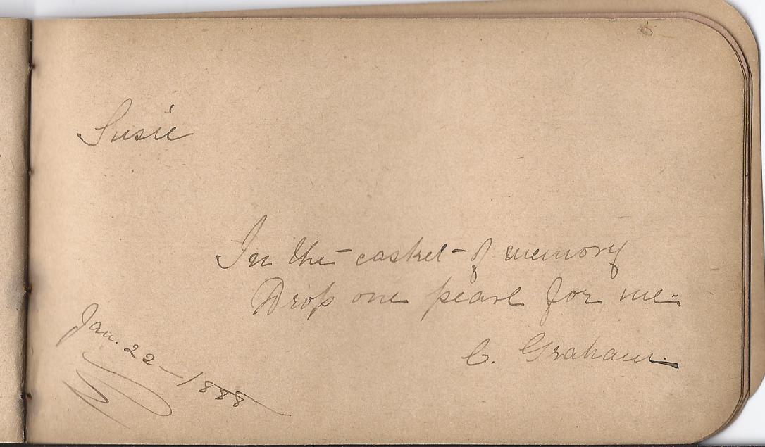 Heirlooms Reunited: Autograph Album of Susie, with signatures from New ...