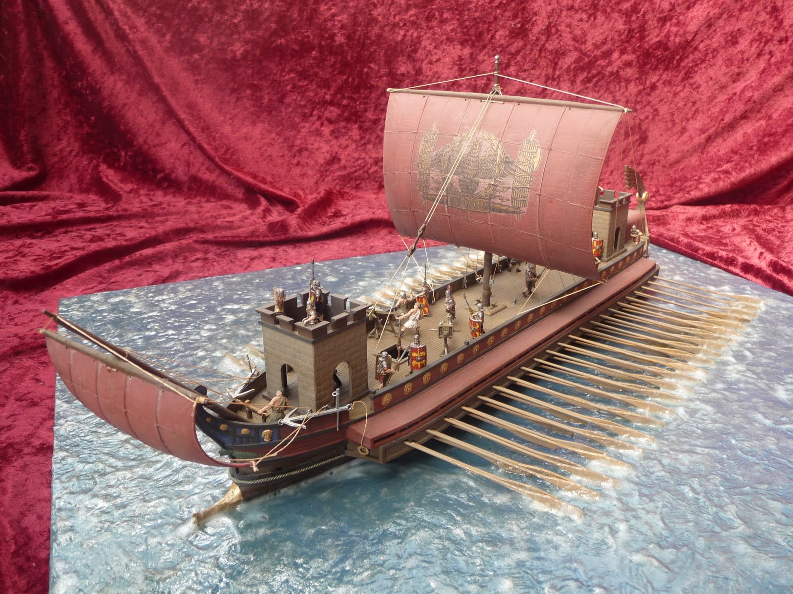 MODELLOURS WORKSHOP: Roman Trireme diorama 1/72 scale