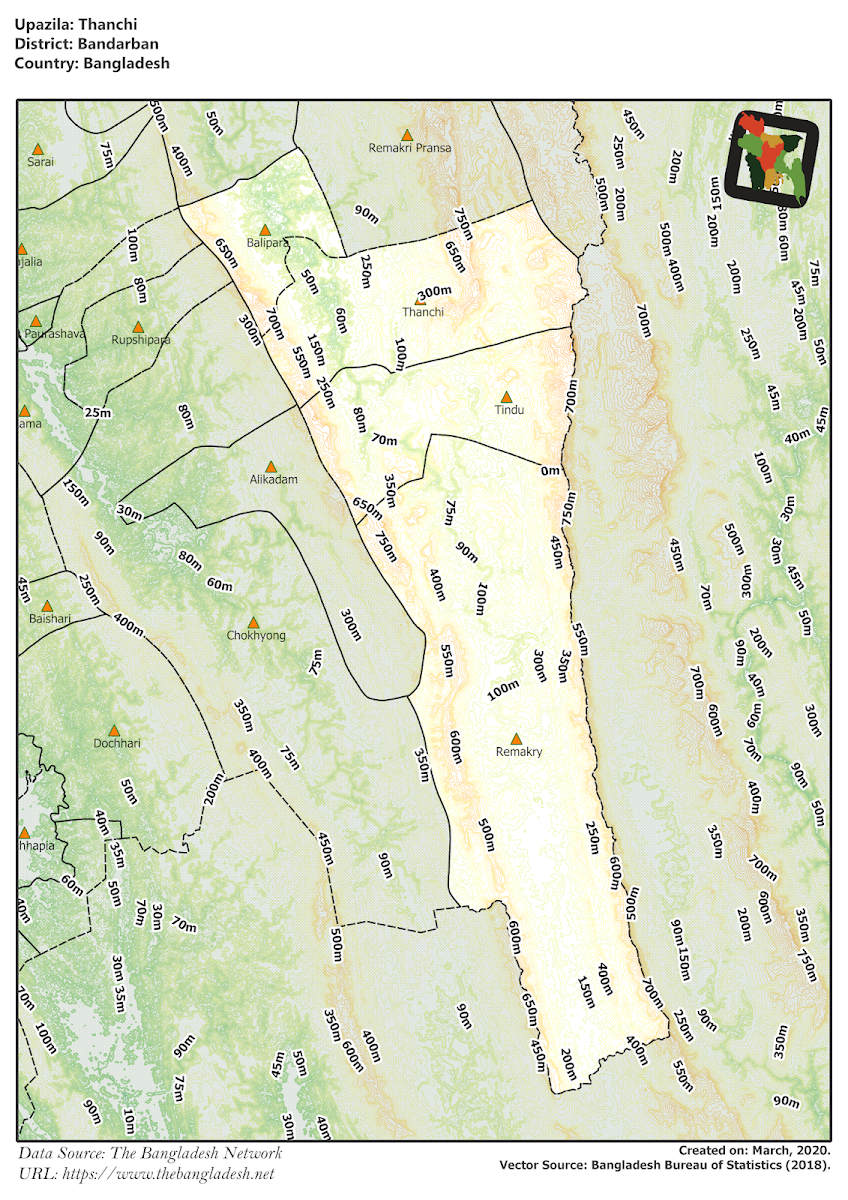 3 Detailed Maps of Thanchi Upazila, Bandarban, Bangladesh - Tourism ...
