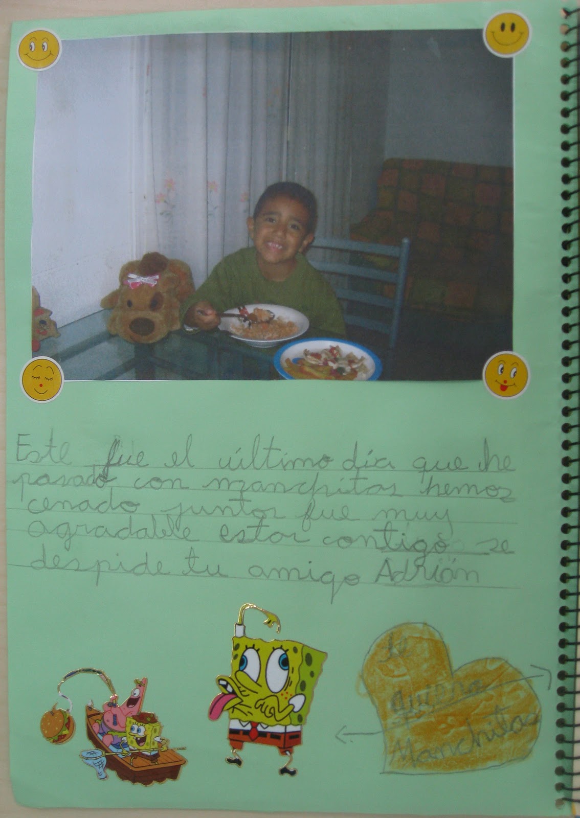 La clase de reli en mi cole: MANCHITAS EN CASA DE ADRIÁN La clase de reli en mi cole: MANCHITAS EN CASA DE ADRIÁN