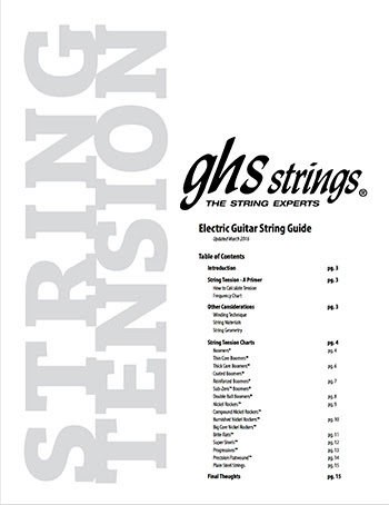 News: GHS Strings Launch Updated Electric Guitar Tension Charts