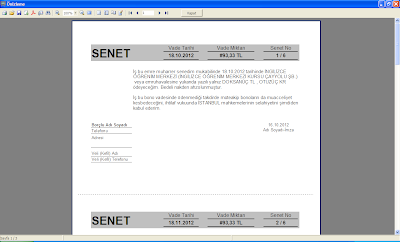 KURS PROGRAMI: Nasıl Senet Yazdırabilirim?