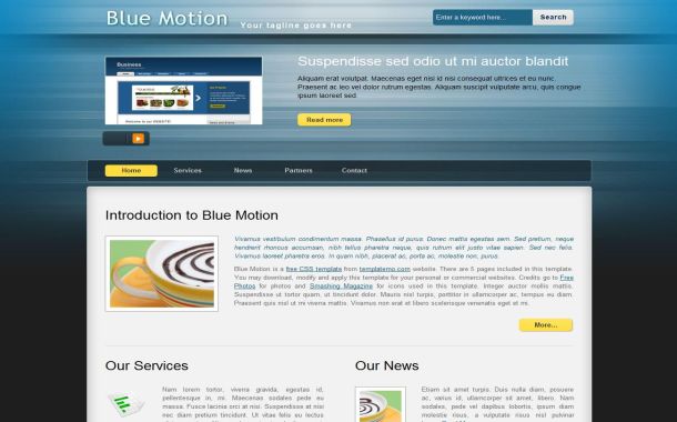 Free Jquery Abstract Blue Css Website Template