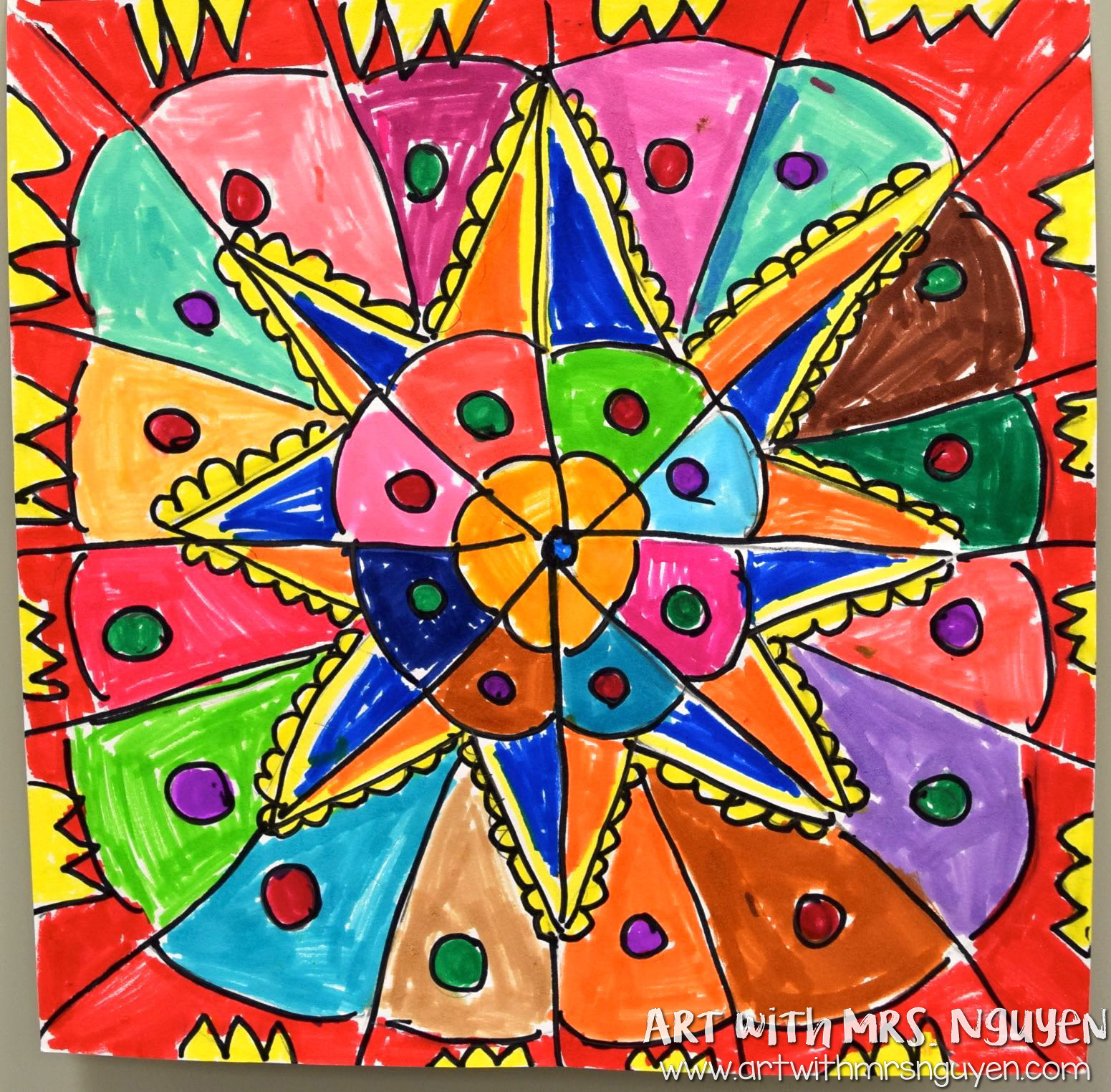 Marker Mandalas (4th) | Art with Mrs. Nguyen