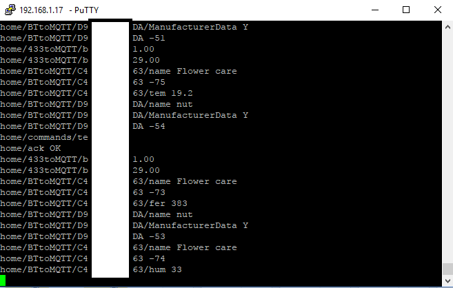 ESP32 compatibility, 433mhz 315mhz communication, BLE presence detection and mi flora readings