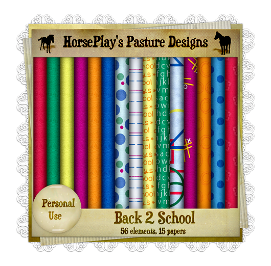 HorsePlay's Pasture Designs: Back 2 School is now Free!