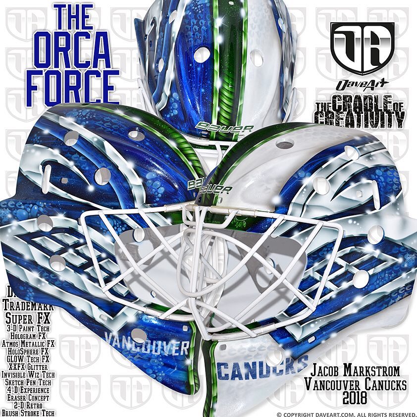 I Love Goalies!: Jacob Markstrom 2018-19 Mask