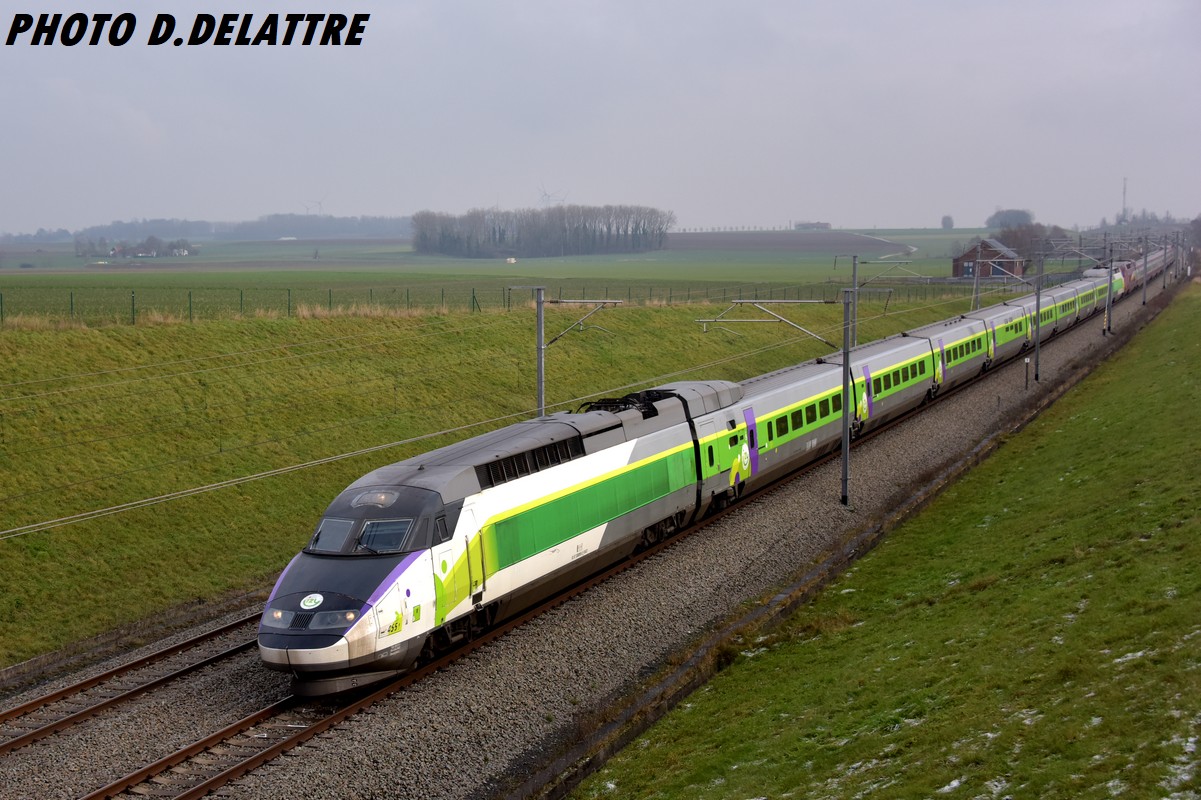 LA PASSION DU TRAIN: Rame TMST IZY 3213/3224 sur la LGV en Belgique