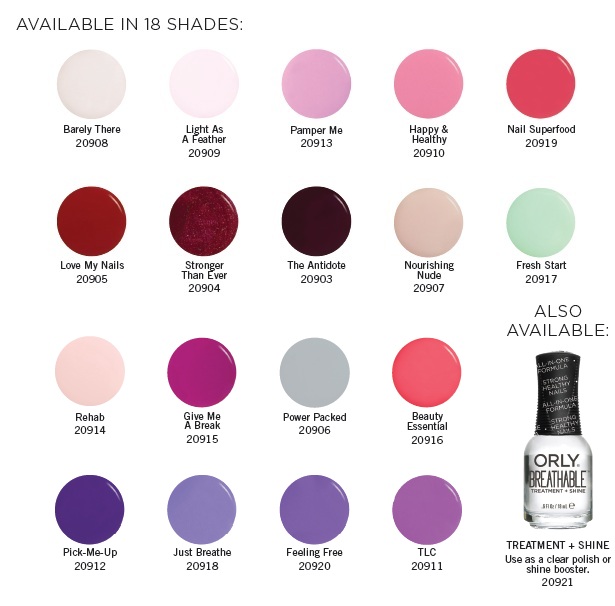 NEW: ORLY Breathable Treatment + Color - Press Release - The Little Canvas