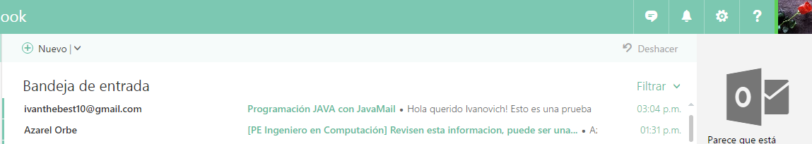 JavaMail en JAVA (Enviando correos desde programa hecho en JAVA) - Ejemplo