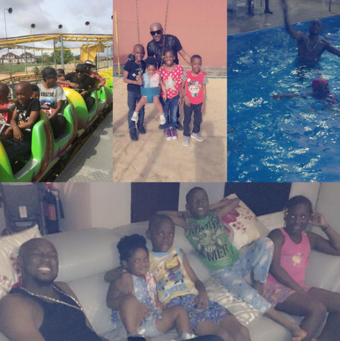 Adorable Photos Of 2face With Four Of His Children - Information Nigeria