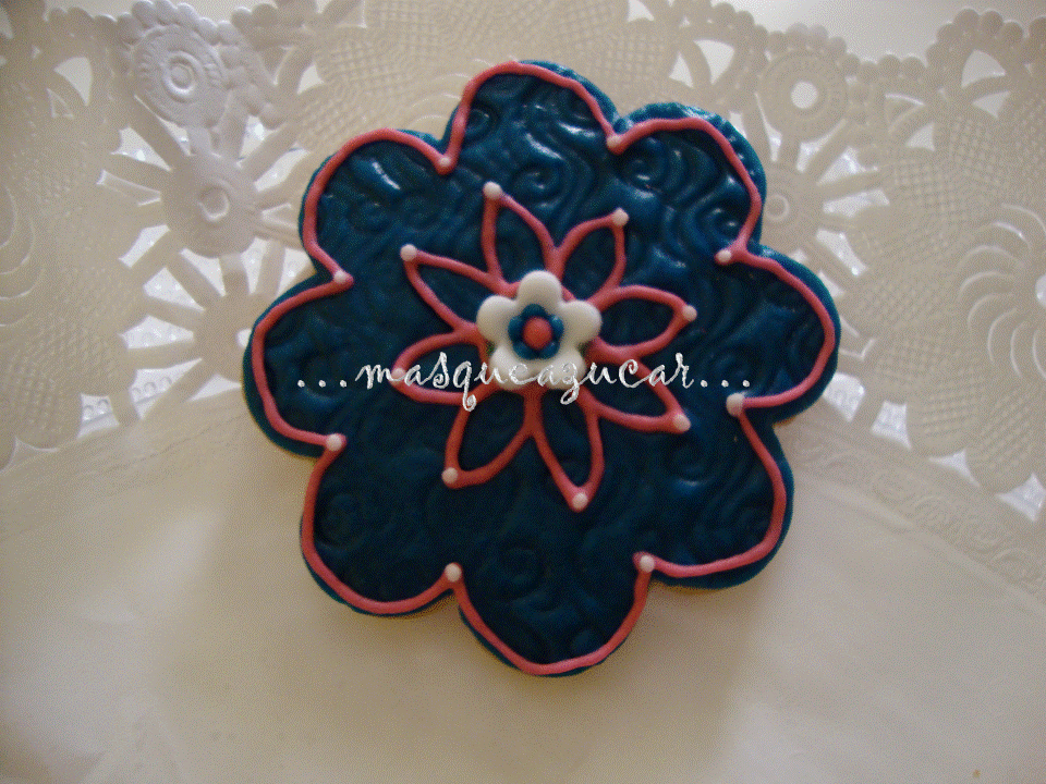 ...más que azúcar...: Galletas fondant... experimentando en azul