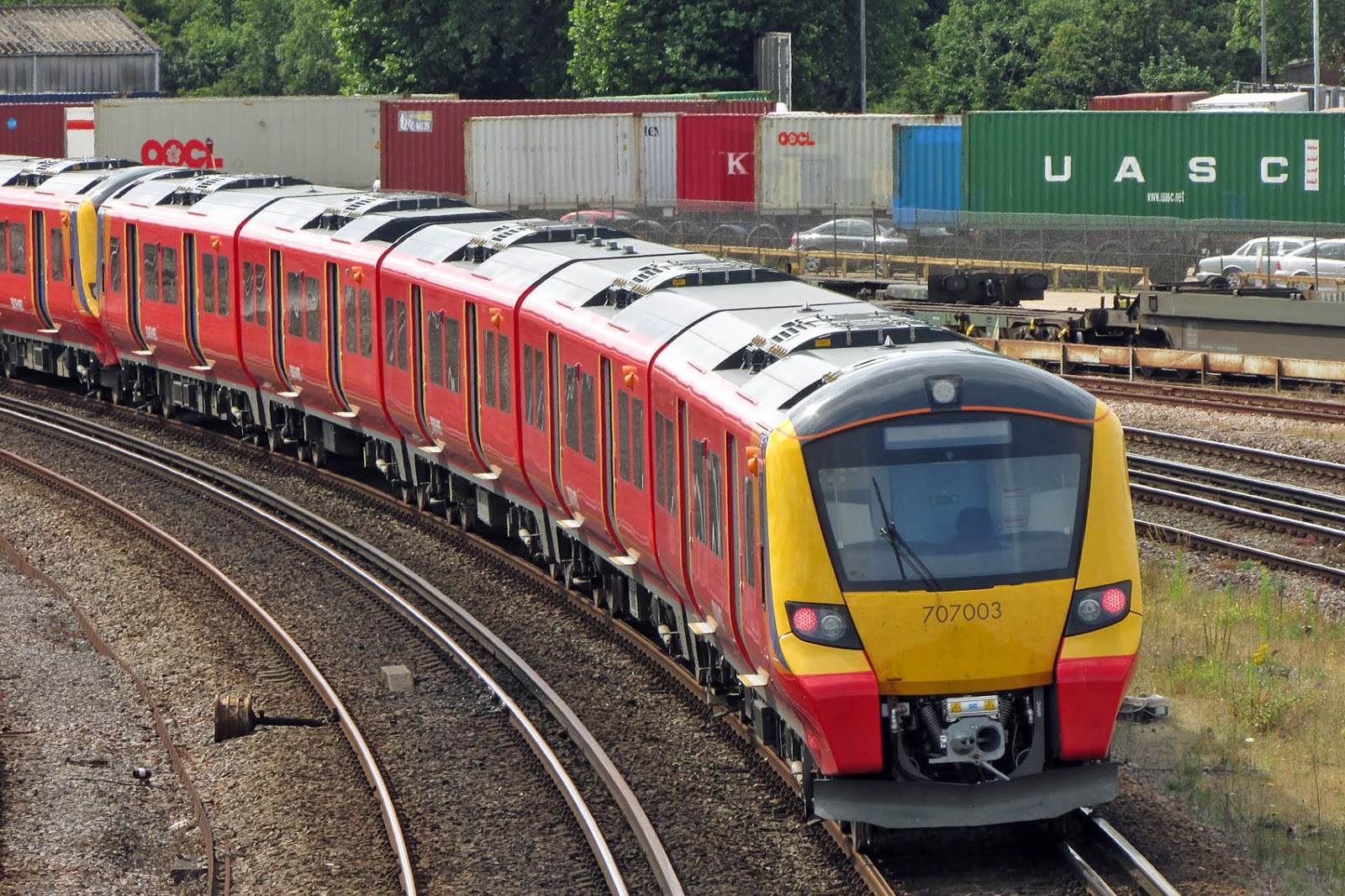 47s and other Classic Power at Southampton: Class 707 under test, 13th ...