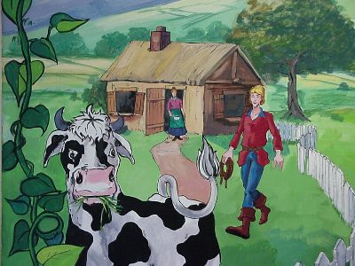 jackdansikacang: Jack and the Beanstalk Mural with Story