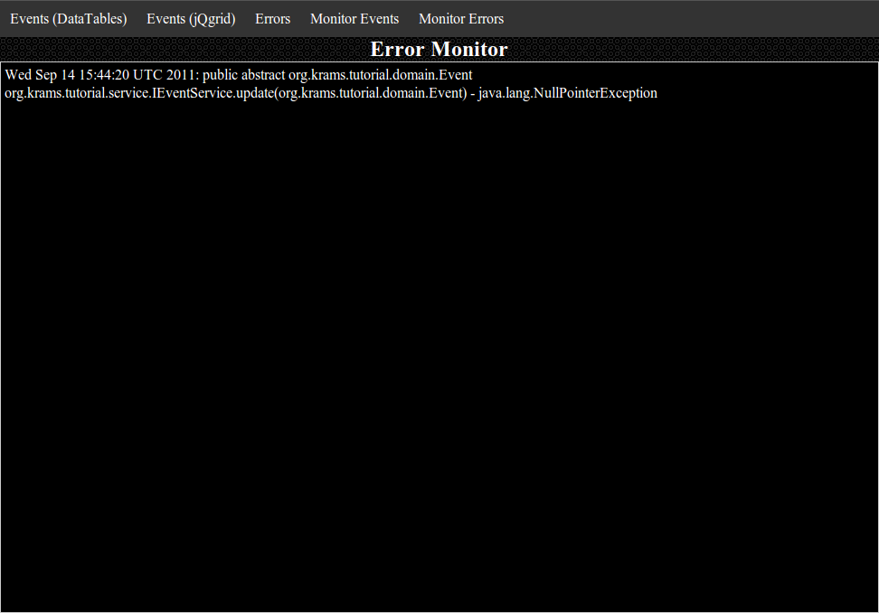 Krams Spring Mvc Integrating Mysql Mongodb Rabbitmq And Ajax Part 1