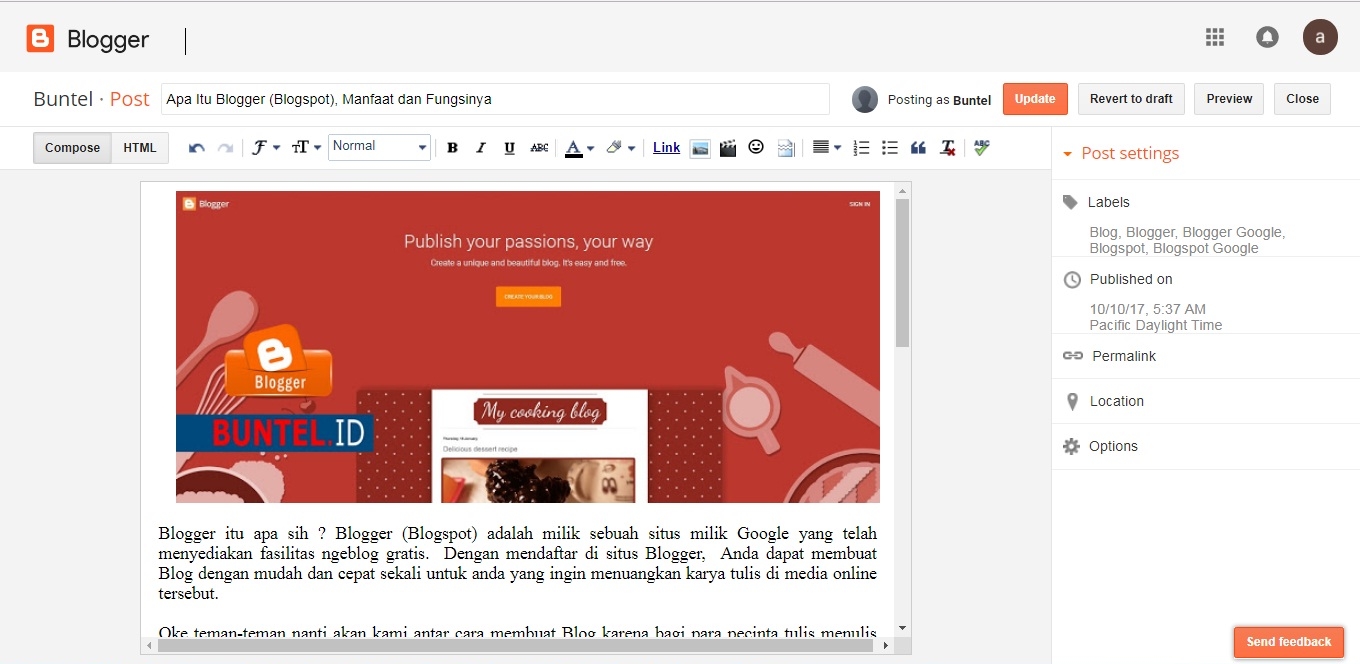 Apa Itu Blogger ? | Buntel
