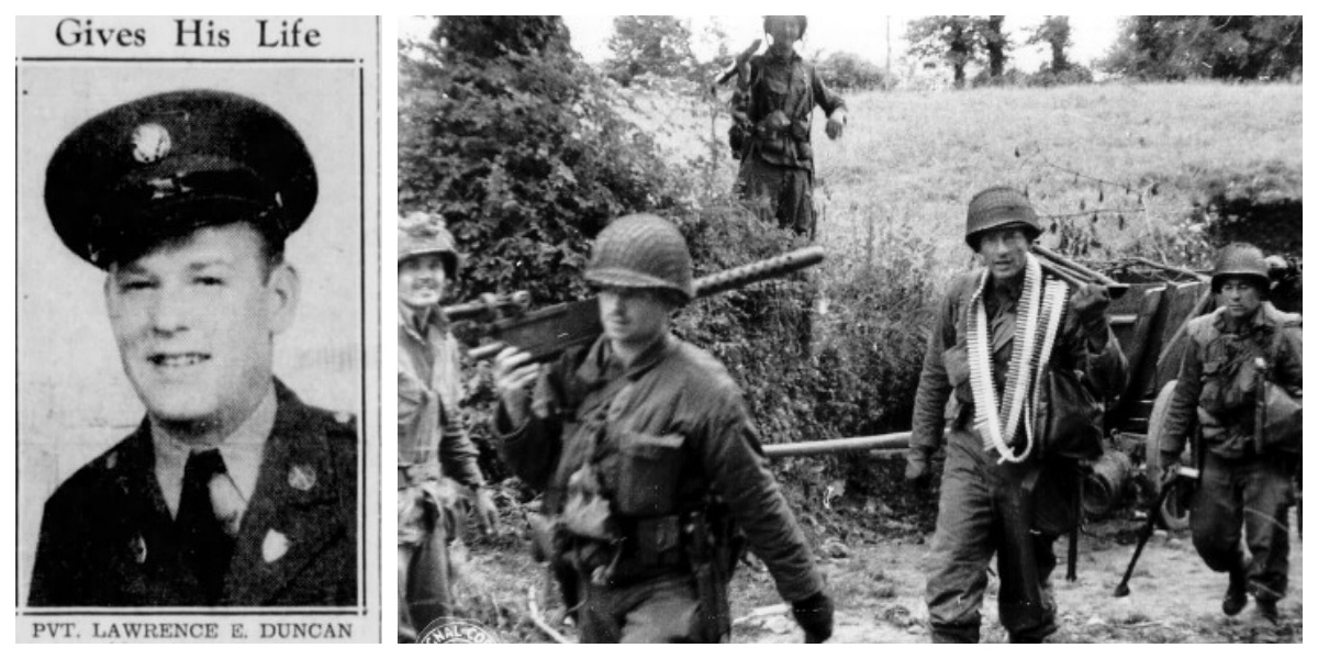 WW2 Fallen 100: WW2 Normandy Fallen - Lawrence Duncan, 4th Infantry ...