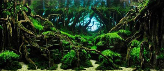 aquascapejuara: Tentang Aquascape Bergaya Hutan (The Jungle Style Aquarium)