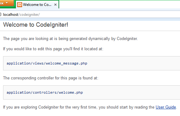 4. Oke sekarang, untuk merubah tampilan CI agar tidak sama seperti ...