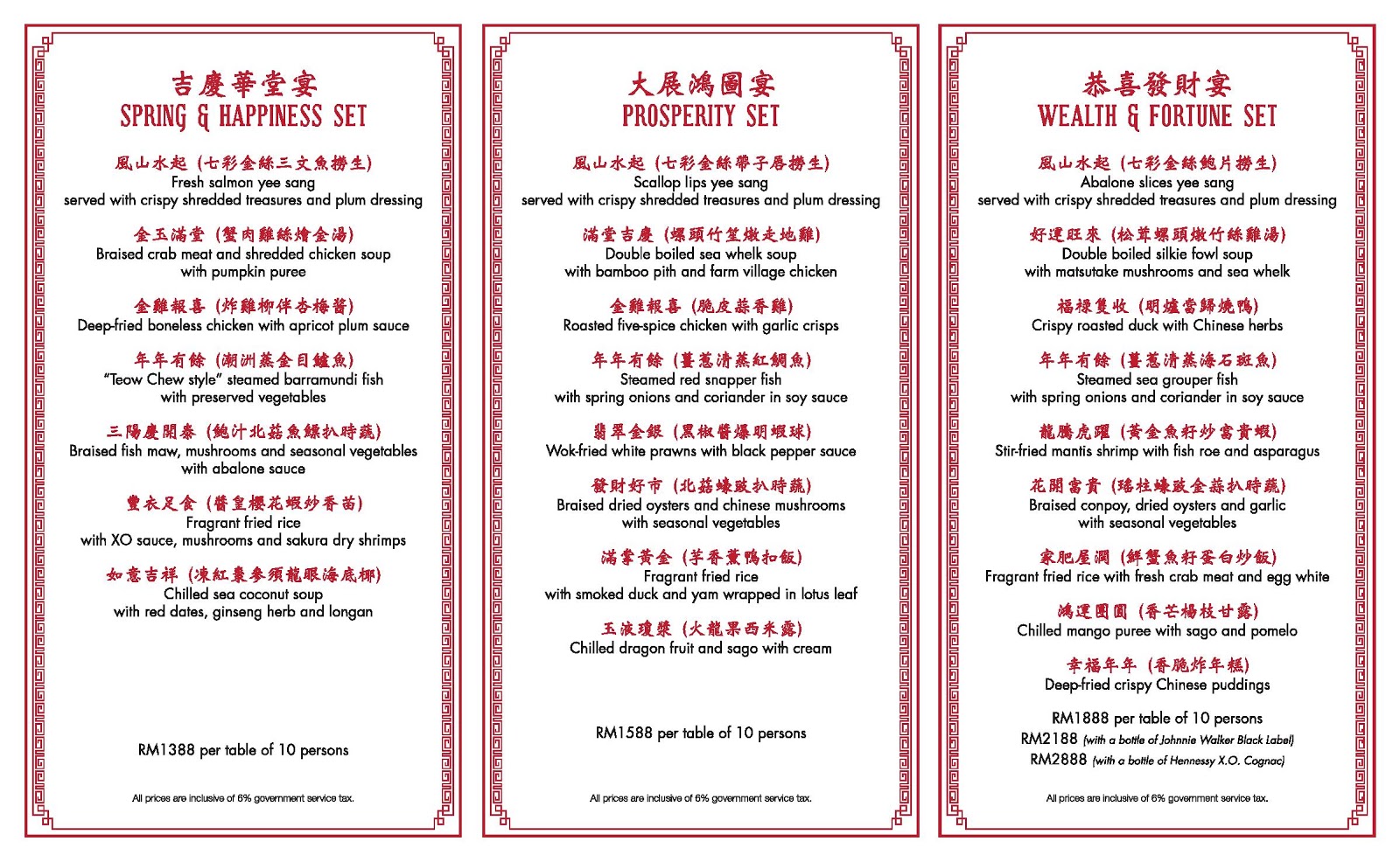 CHASING FOOD DREAMS: Red Chinese Cuisine CNY Menu @ Pullman KLCC Hotel