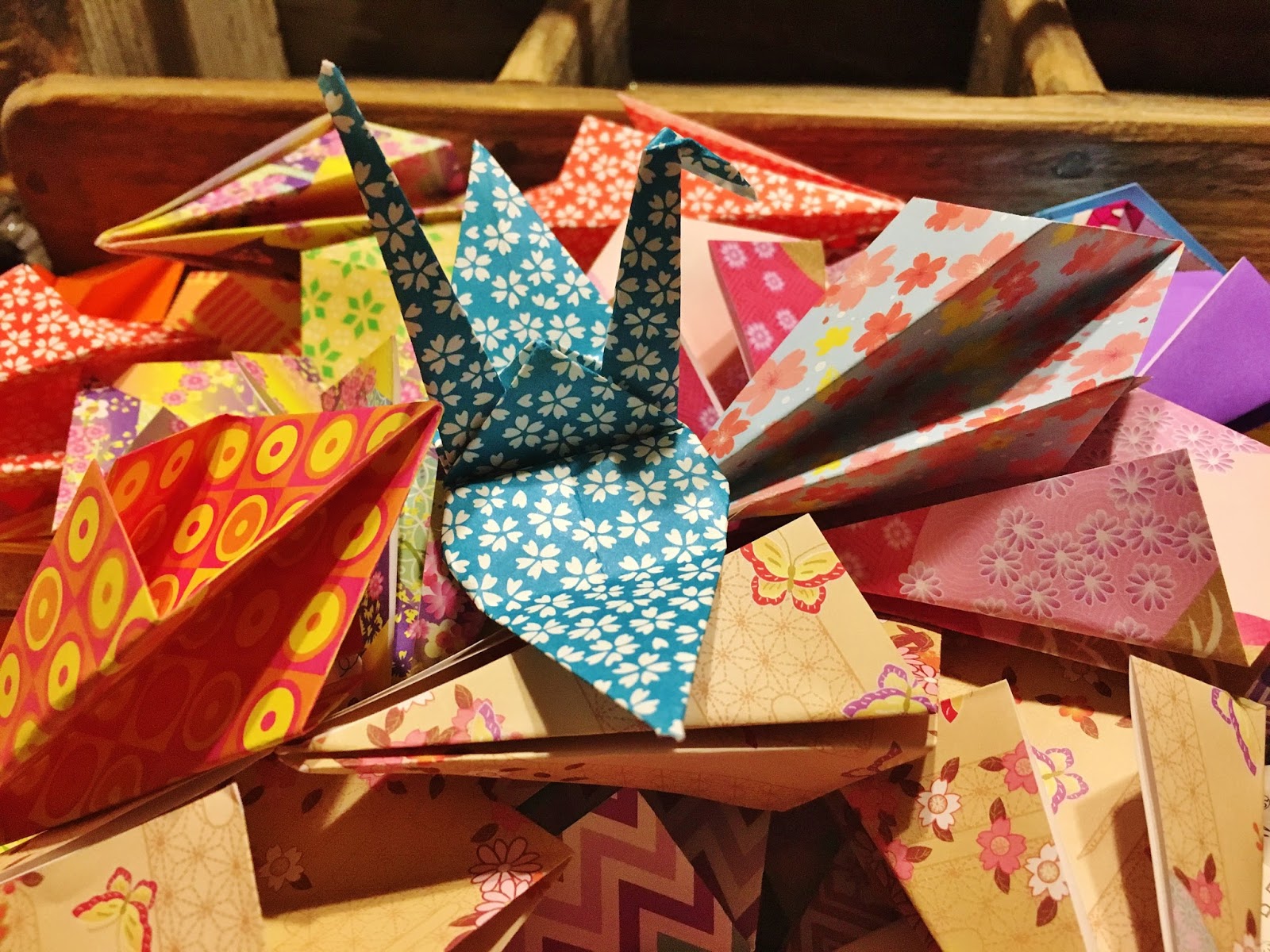 planet clare: paper cranes