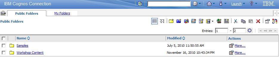 Ibm Cognos Connection