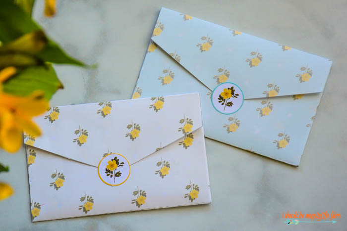 Printable 3x5 Envelopes and Cards | i should be mopping the floor