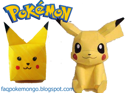 Como fazer um Pikachu e outros Pokemons de Origami ? | Pokemon GO