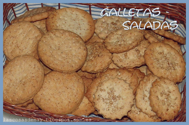 Las cosas de May: RECETA COCINA Galletas Saladas
