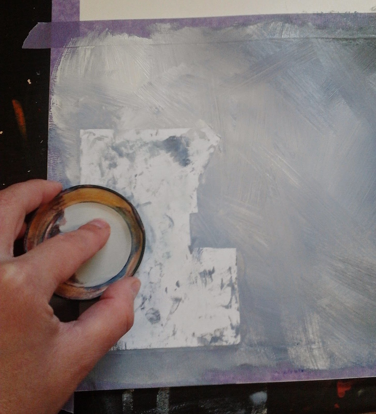 Once again: How to do an acrylic paint image tranfer....