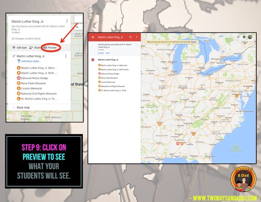 A Timely Google Maps About Dr. King's Inspiring Life - Two Boys and a Dad