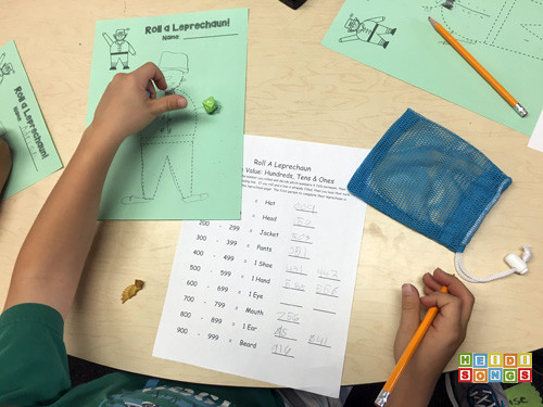 Roll a Rabbit Place Value Dice Freebie!