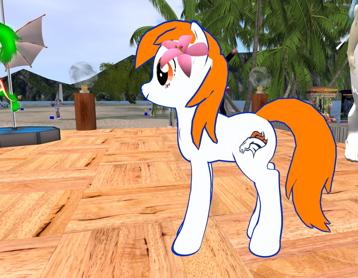 Second Life Newser: Scenes From Second Life: Pony Salute to Superbowl 50