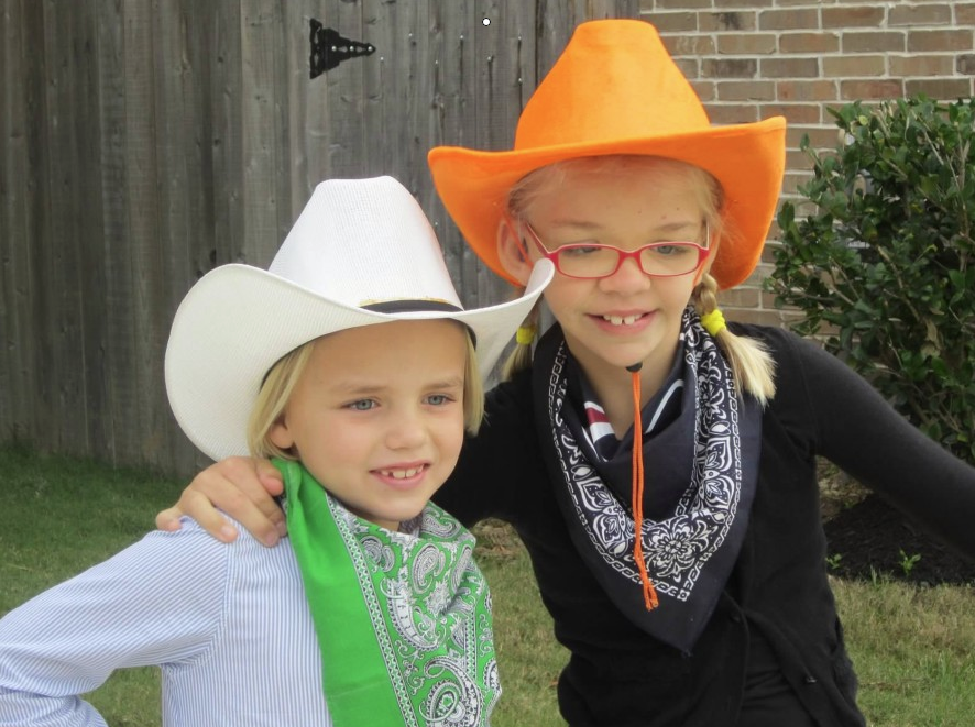 Thijs, Barbara, Famke en Floortje in Texas: Meisjes Rademaker calendar