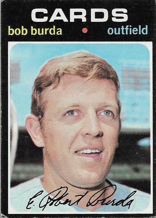 Topps 1971: no. 541 - bob burda