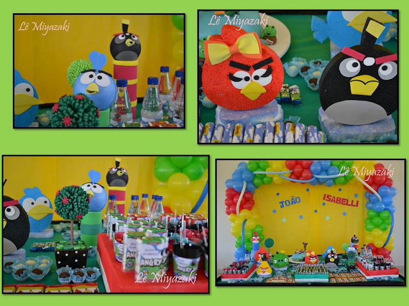 "Festa das Cores": Decoração Tema ANGRY BIRDS