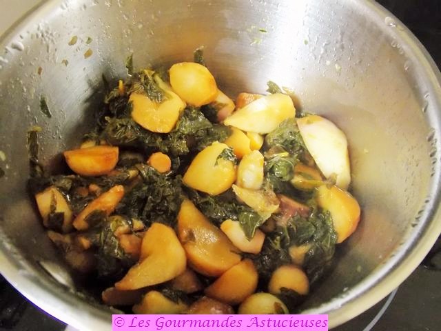 Mini-navets, épinards d'Asie, fleurs de choux et asperges, pour une ...