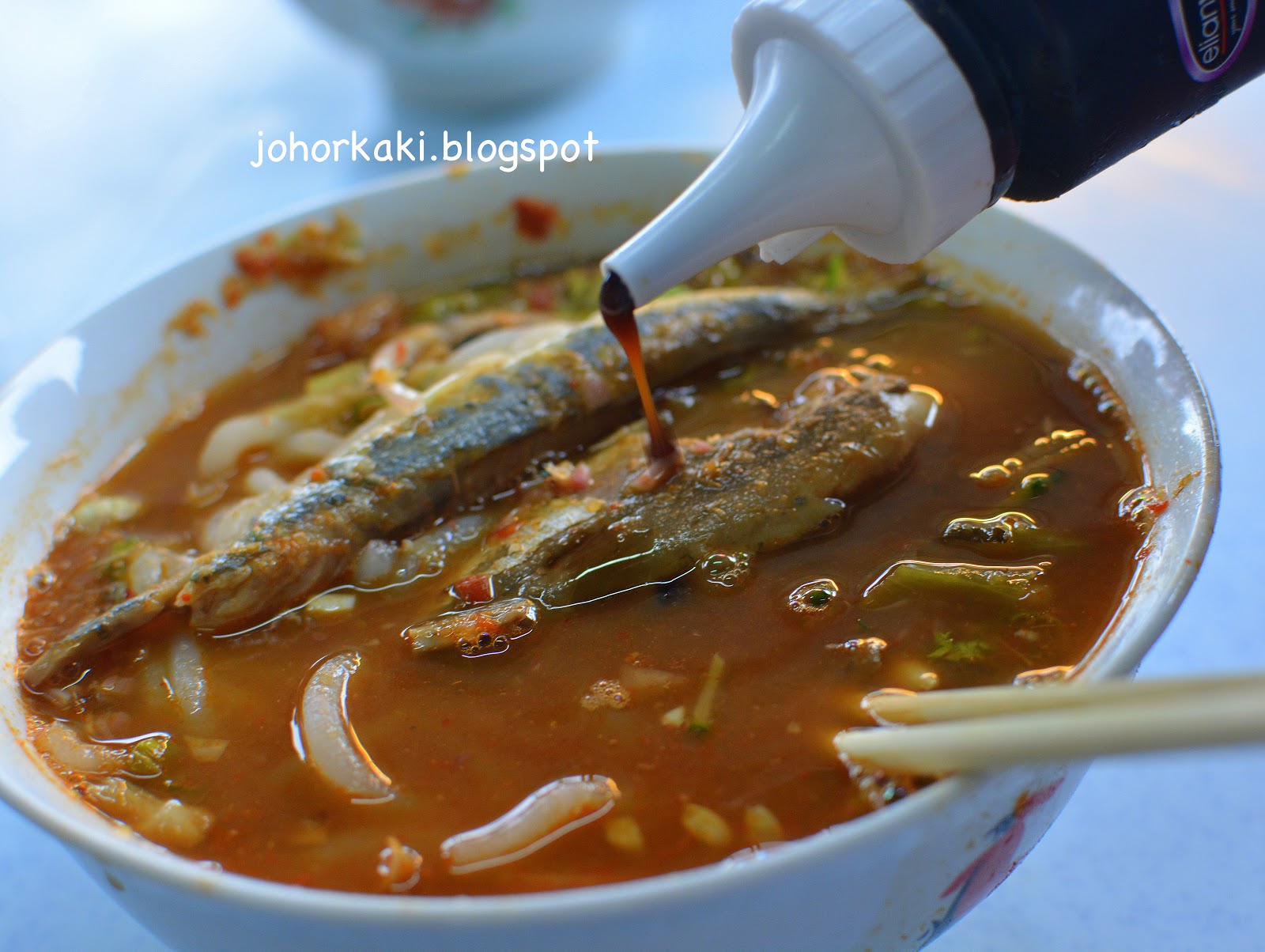 Penang Asam Laksa in Johor Bahru Permas Jaya 槟城干妈亚叁拉沙 |Tony Johor Kaki ...