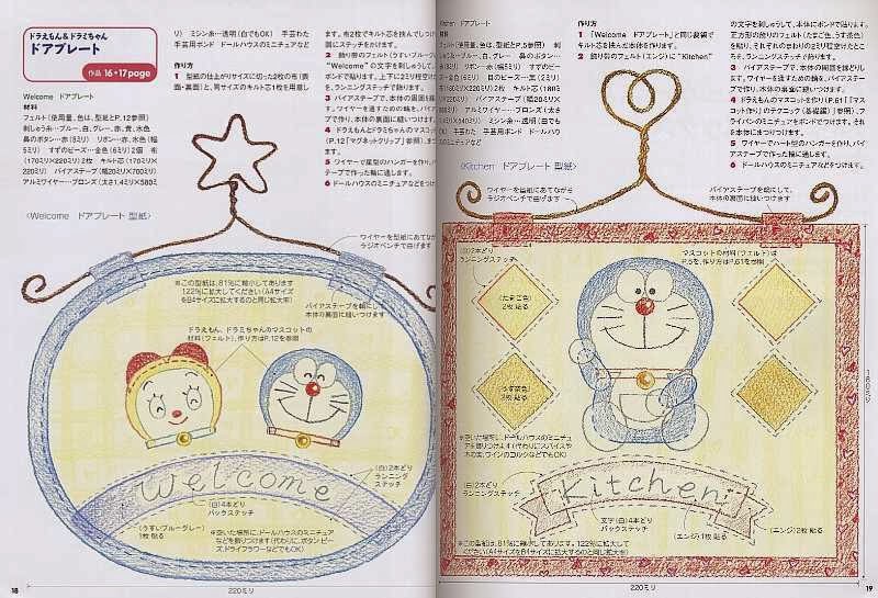 Free Pola Flanel - Doraemon