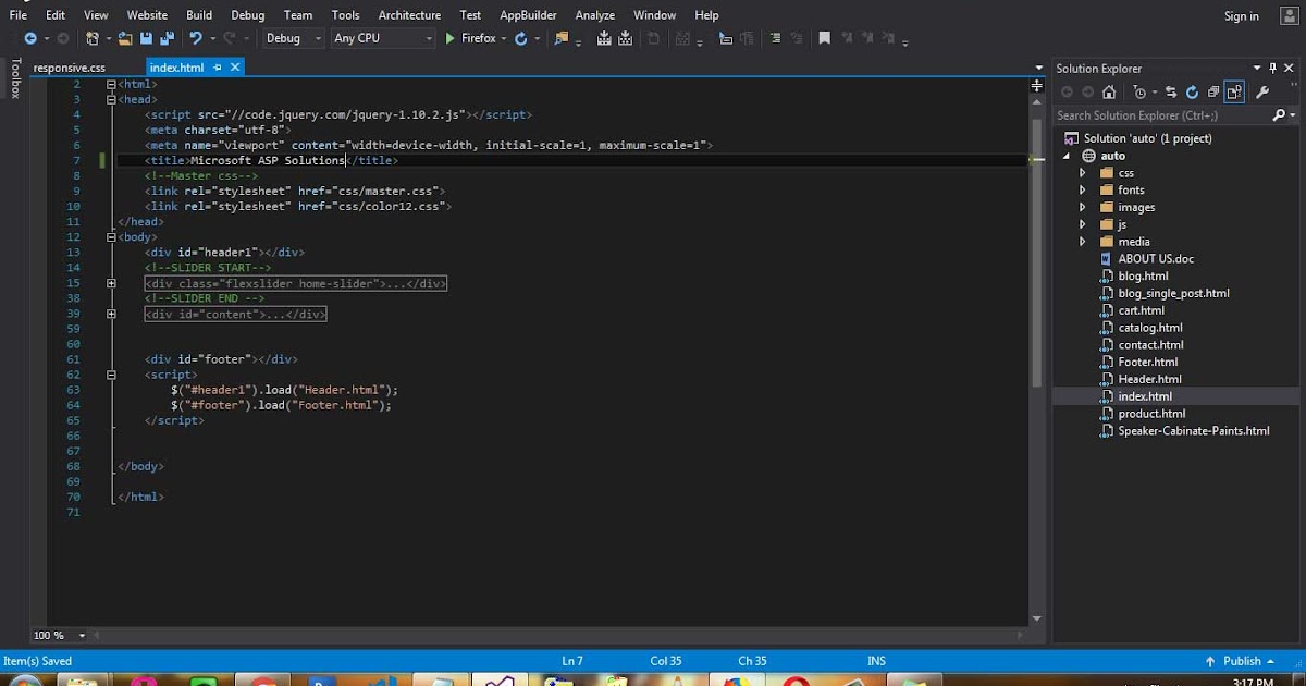 How to include Header and Footer HTML Page with help of Javascript ...