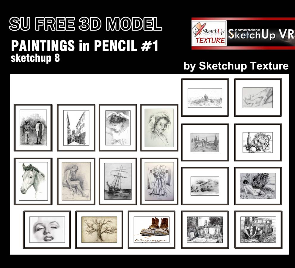 SKETCHUP TEXTURE: SKETCHUP MODELS FURNISHING ACCESSORIES